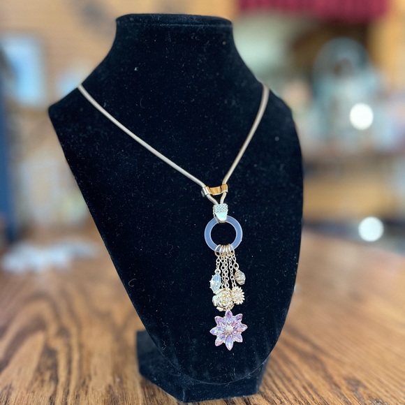 Guess | Jewelry | Guess Multicharm Flower Motif Goldtone Pinkpurple ...